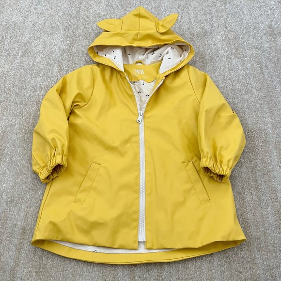 Zara | Jackets & Coats | Zara Kids Yellow Raincoat 45 | Poshmark
